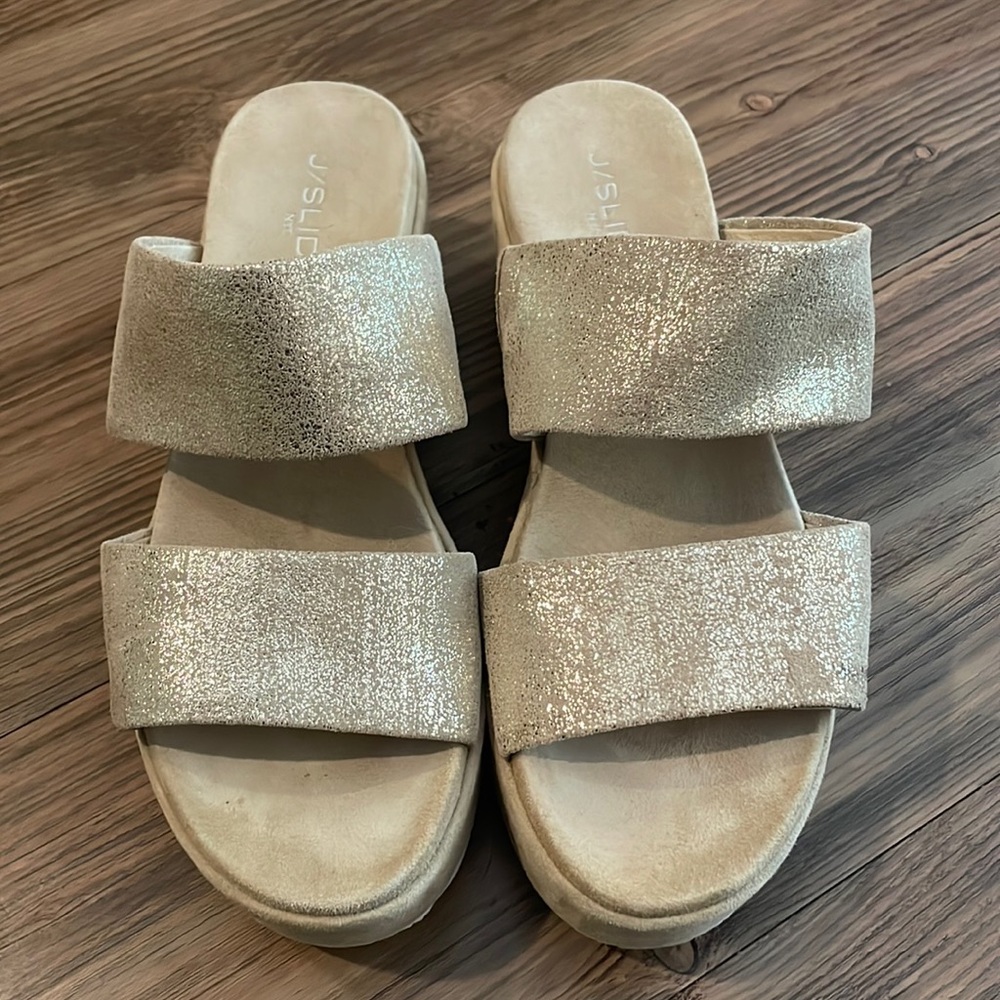 J/Slides Nyc Platform Shoes - Gem